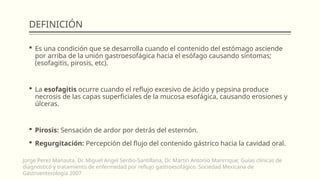Enfermedad por reflujo gastroesofagico "ERGE" | PPTX