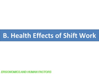 Psychosocial Factors Influencing Work Practices of SHIFTWORK | PPT