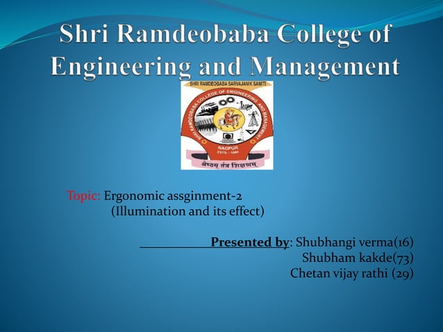 Illumination and its effect | PPTX | Eye and Vision Conditions ...