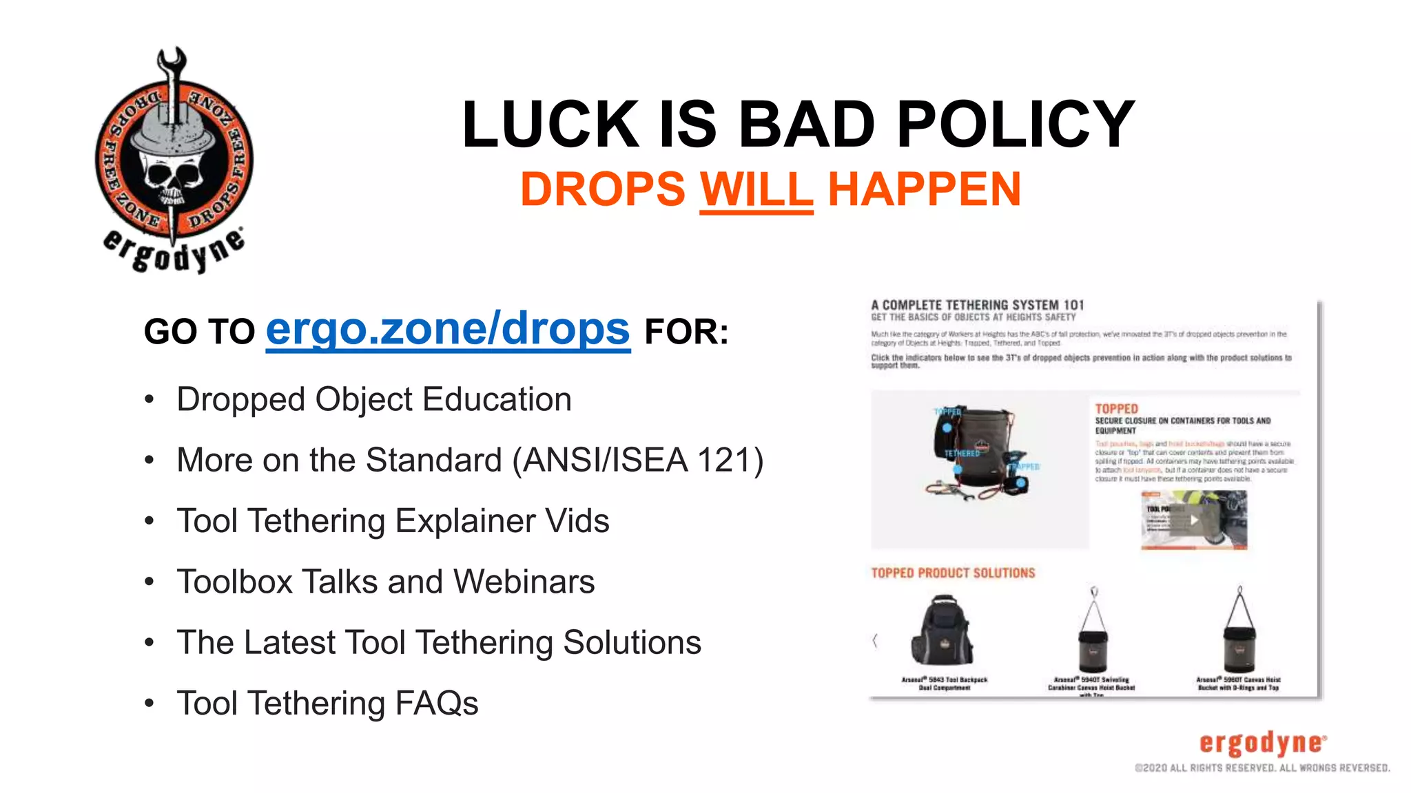 Coffee Break Safety: Dropped Objects | PPTX