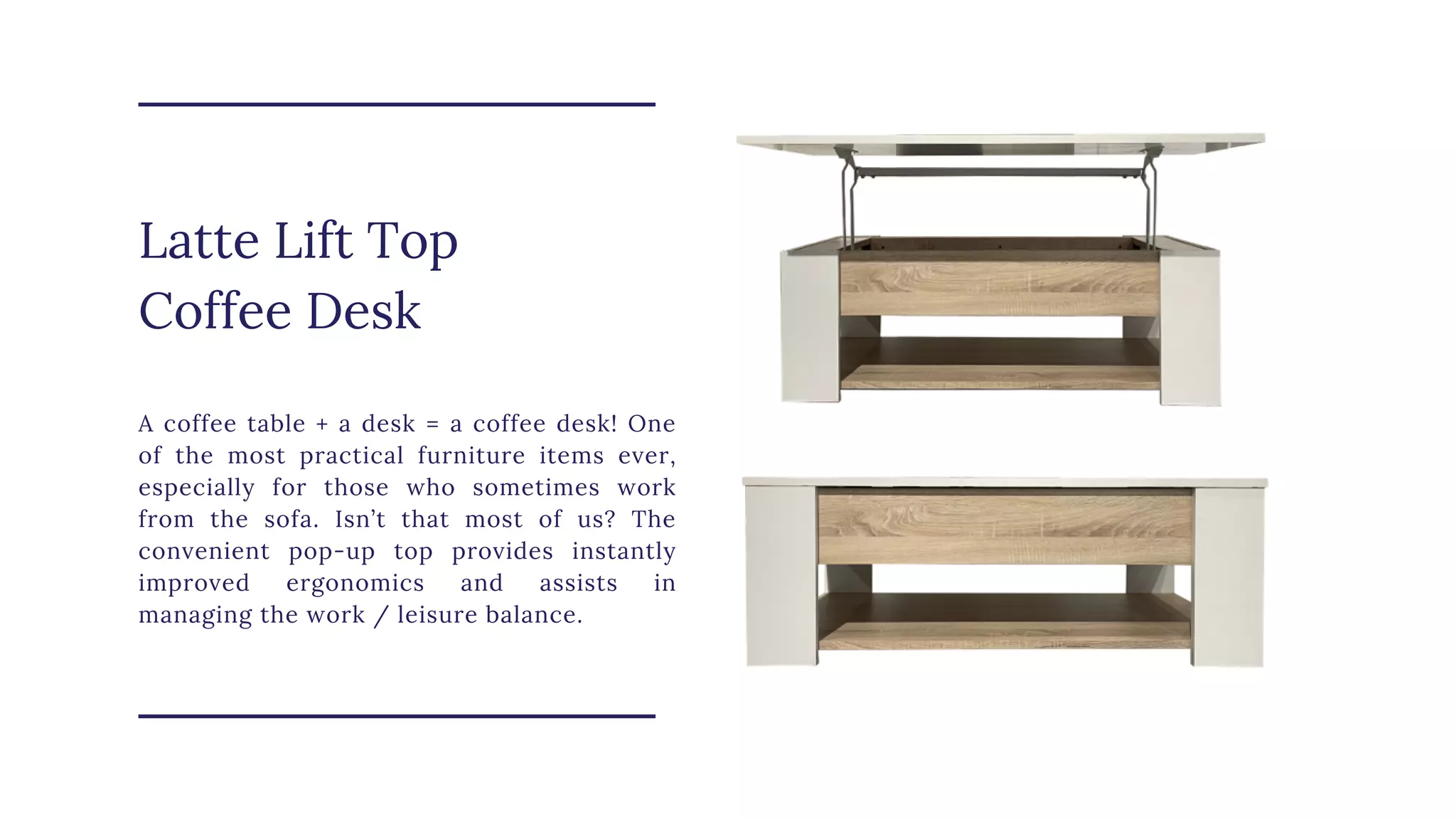 ErgoFurniture's multipurpose coffee desks | PPT