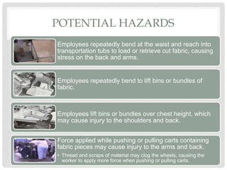 ERGONOMICS IN THE SEWING ROOM | PPTX