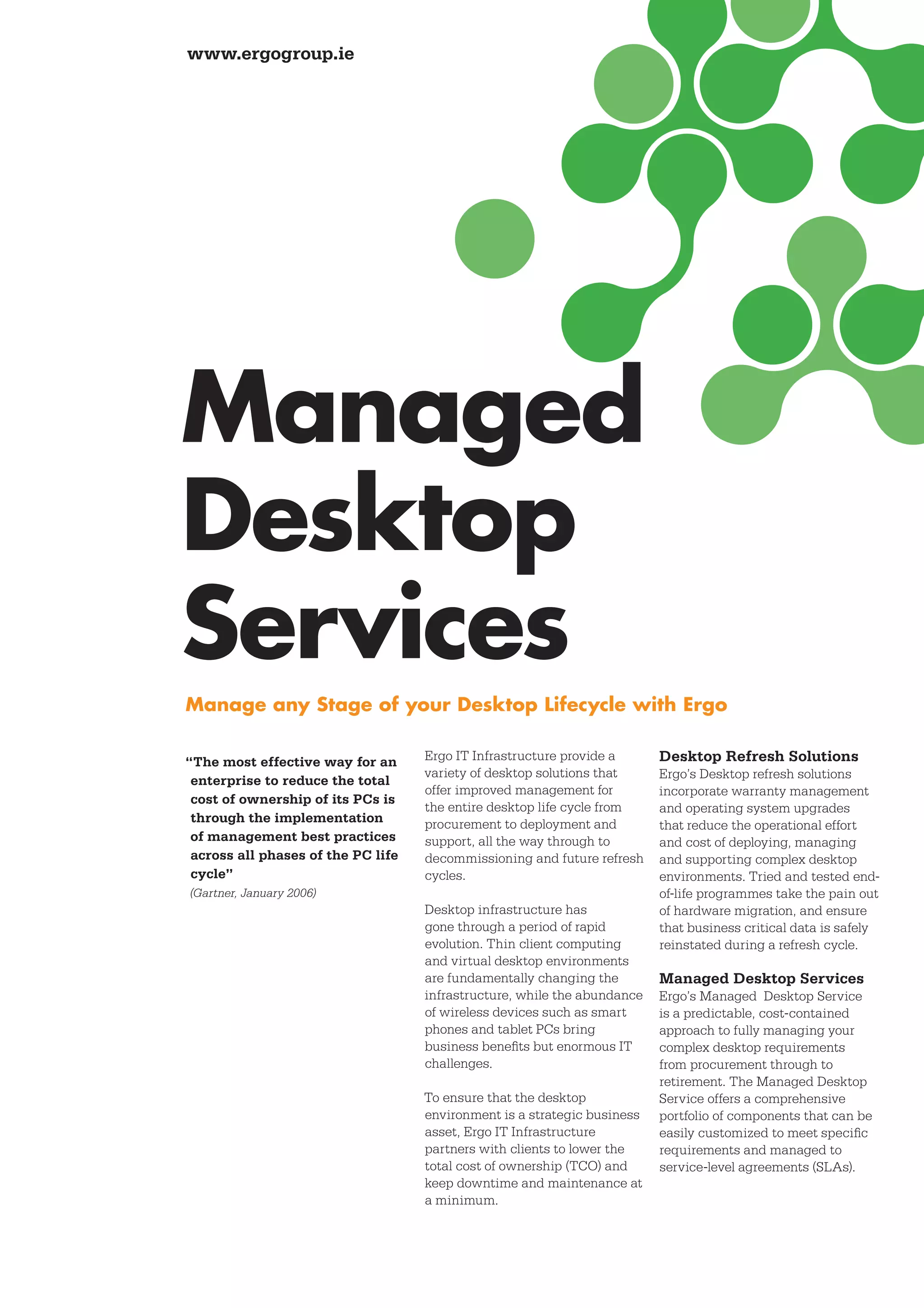 Ergo - Managed Desktop Services Brochure | PDF