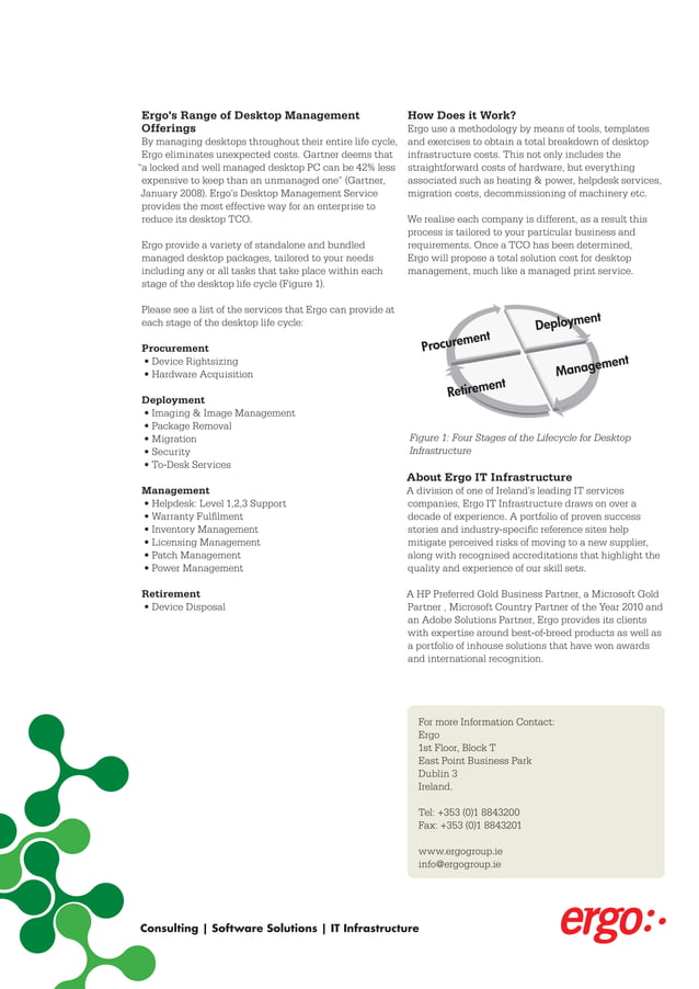 Ergo - Managed Desktop Services Brochure | PDF