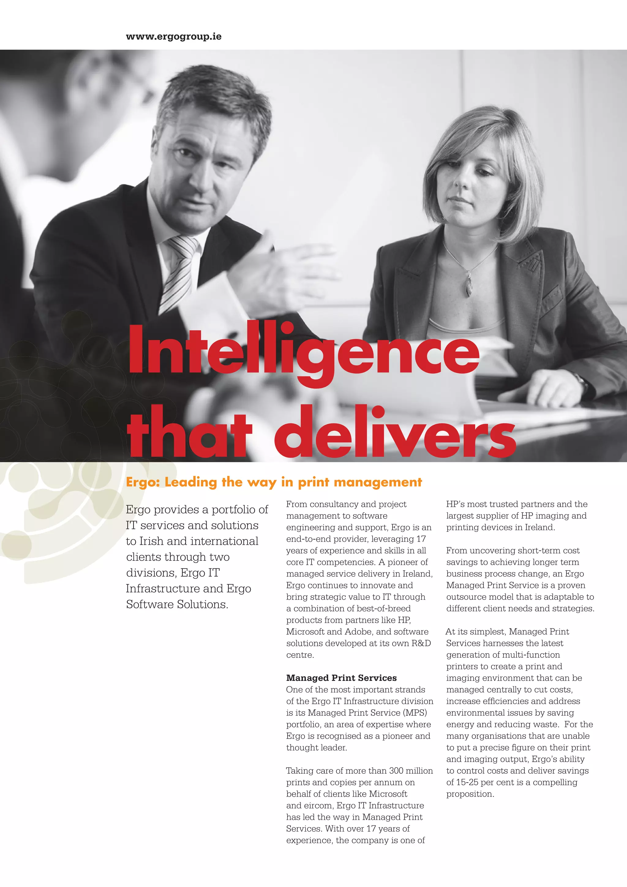 Ergo - Managed Print Services Overview Brochure | PDF