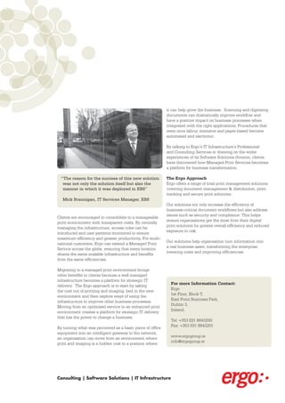 Ergo - Managed Print Services Overview Brochure | PDF