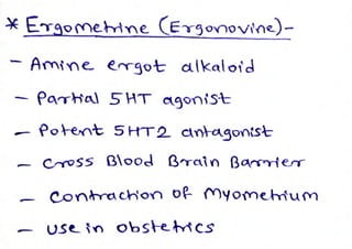 Ergometrine (Ergonovine) | PDF