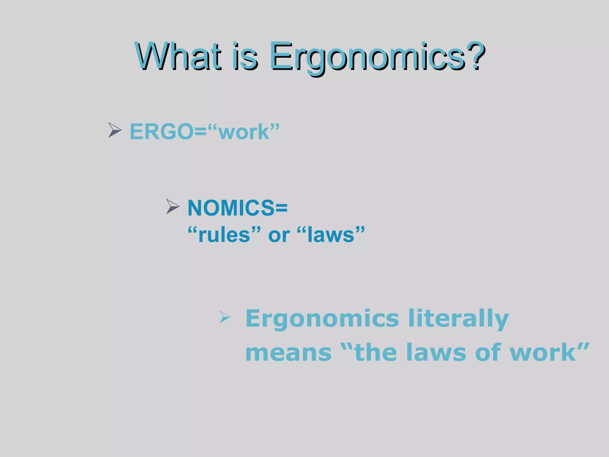 Ergonomic Safety Training | PPT