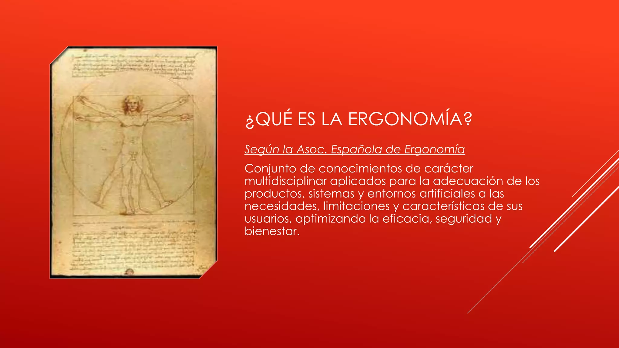 Ergonomía aplicada a la organización | PPT