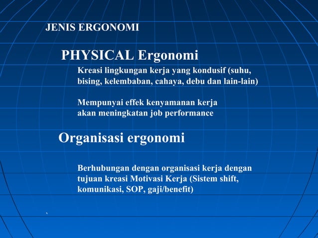 Ergonomi | PPT