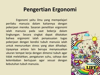 Ergonomi | PPTX
