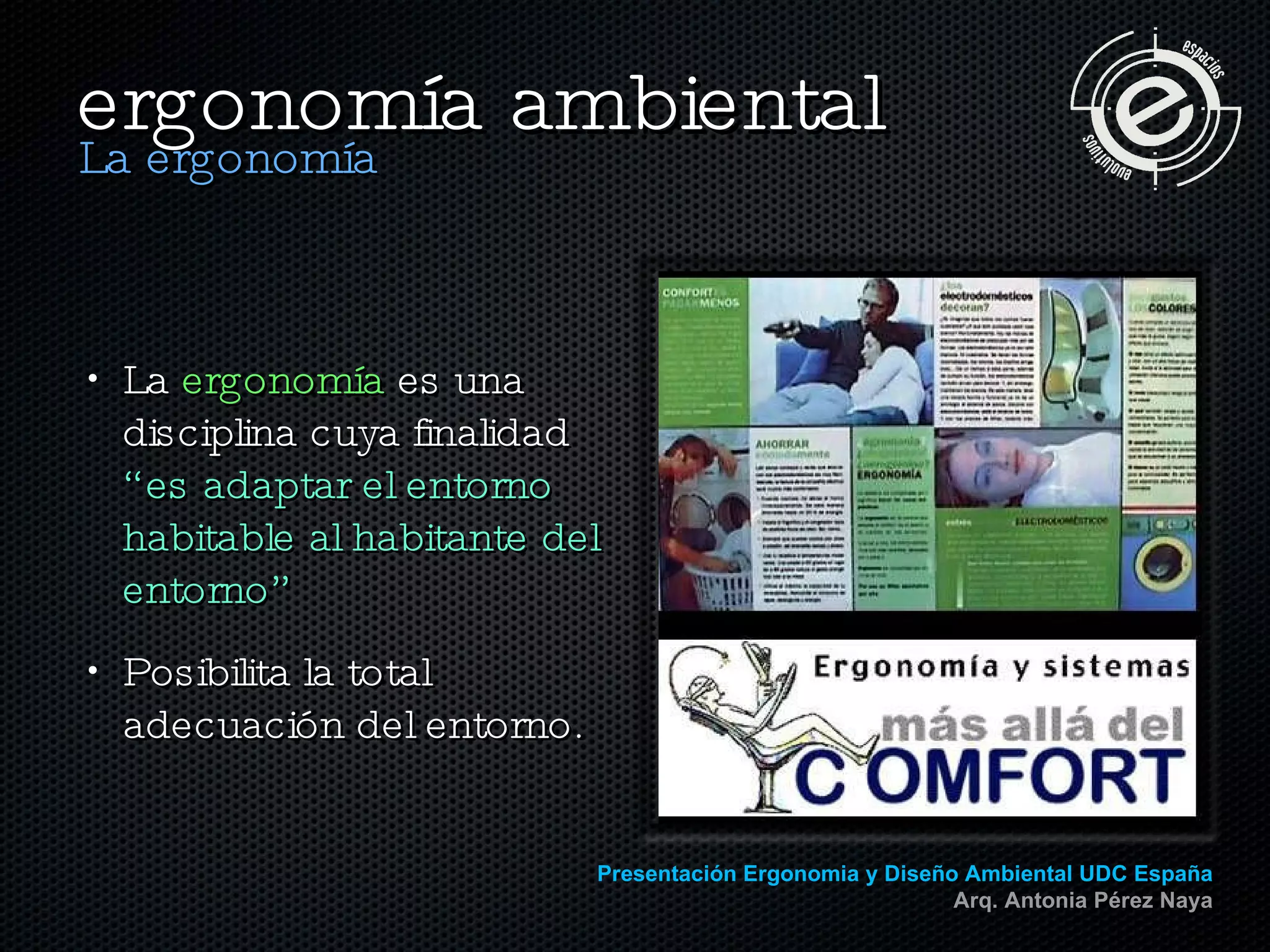 Ergonomia Ambiental | PPT