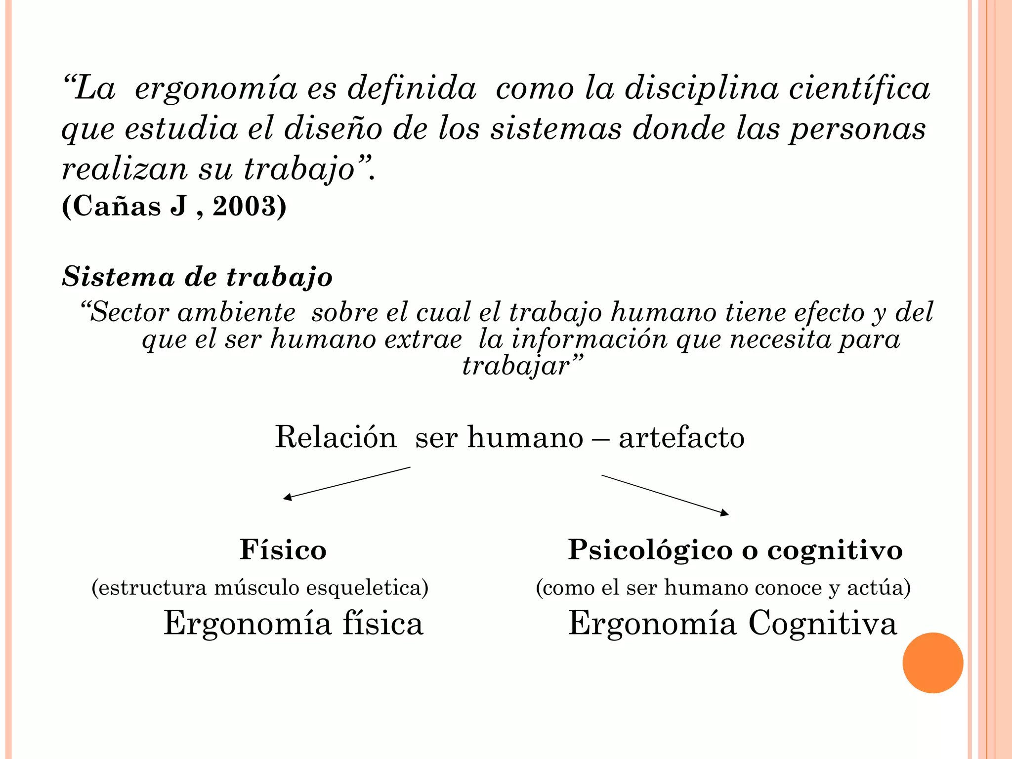 Ergonomia cognitiva pres | PPT