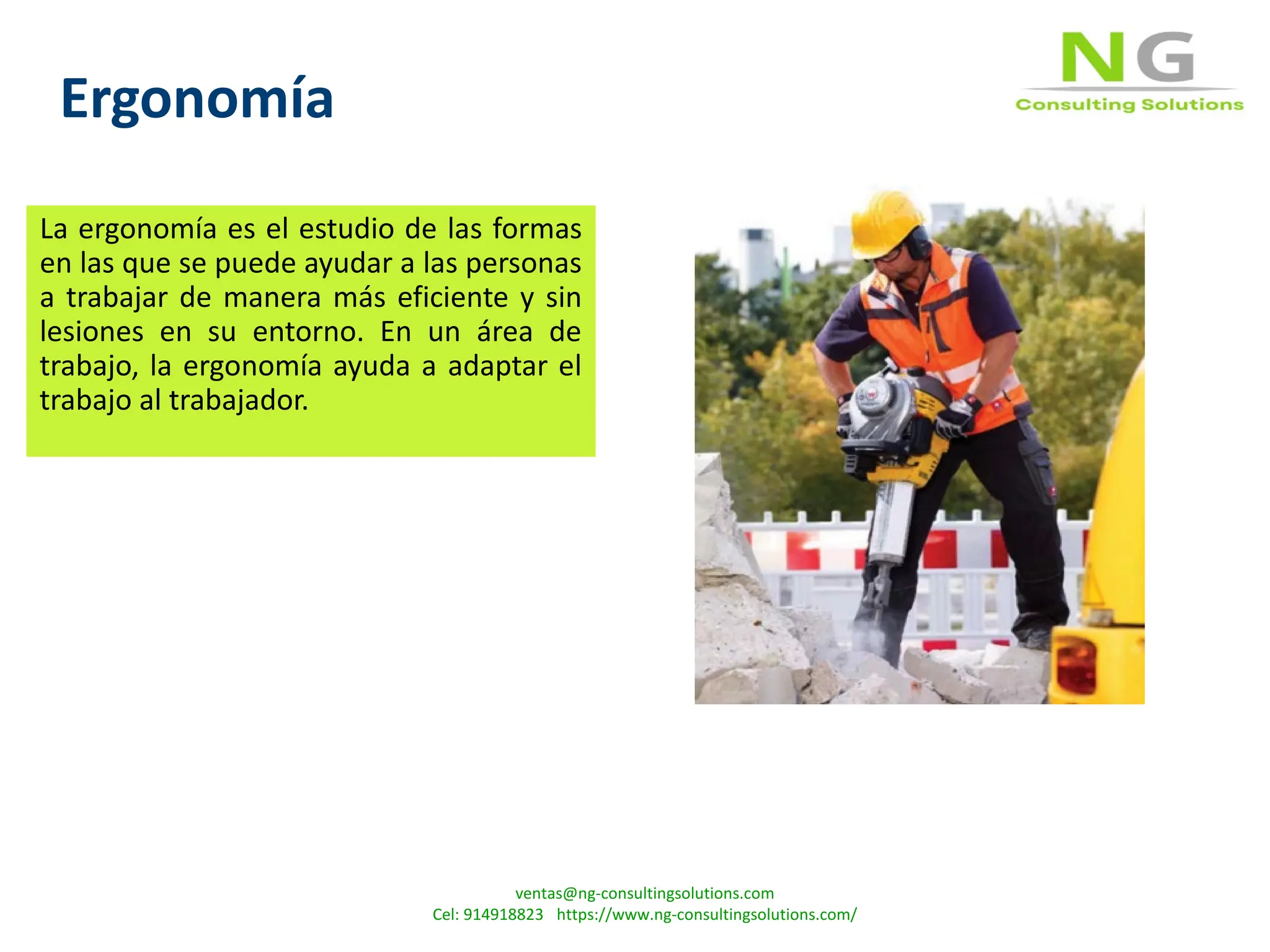 Ergonomia en el trabajo- medidas de prevencion | PPT