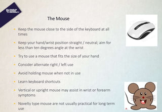 Ergonomic workstation-presentation | PPTX