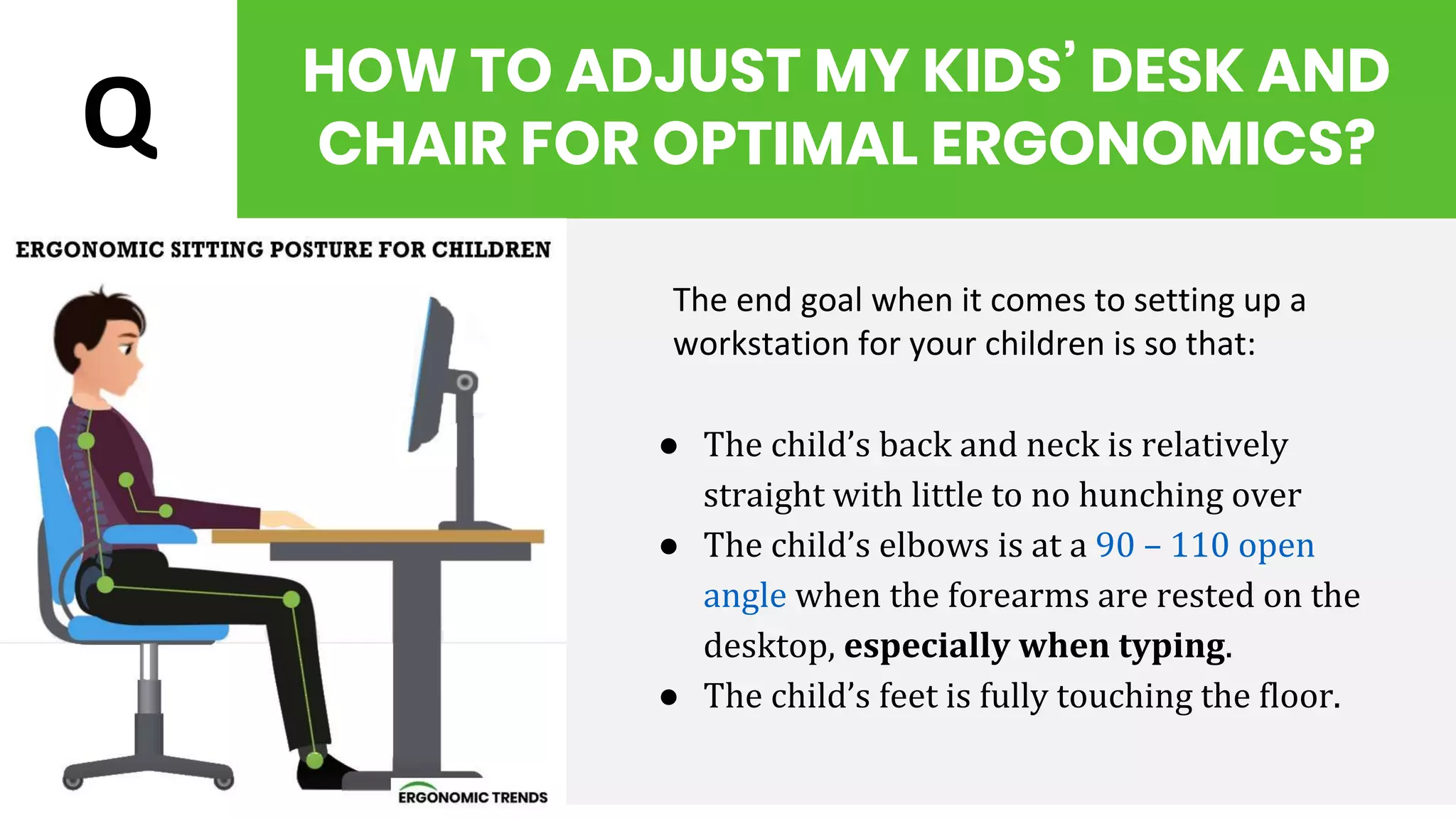Ergonomic and Correct Sitting Posture for Children Some Guidelines | PPTX