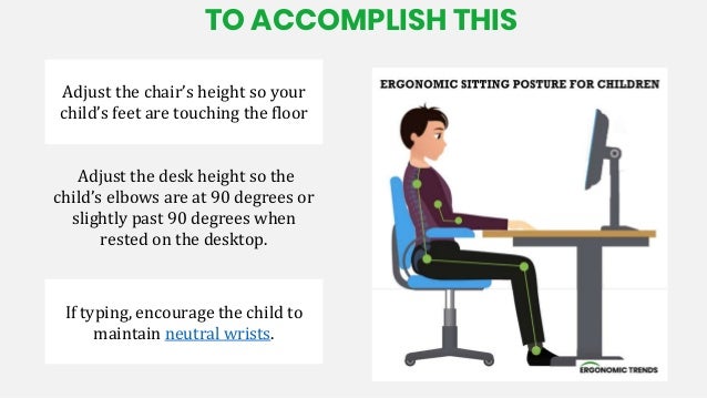 Ergonomic and Correct Sitting Posture for Children Some Guidelines