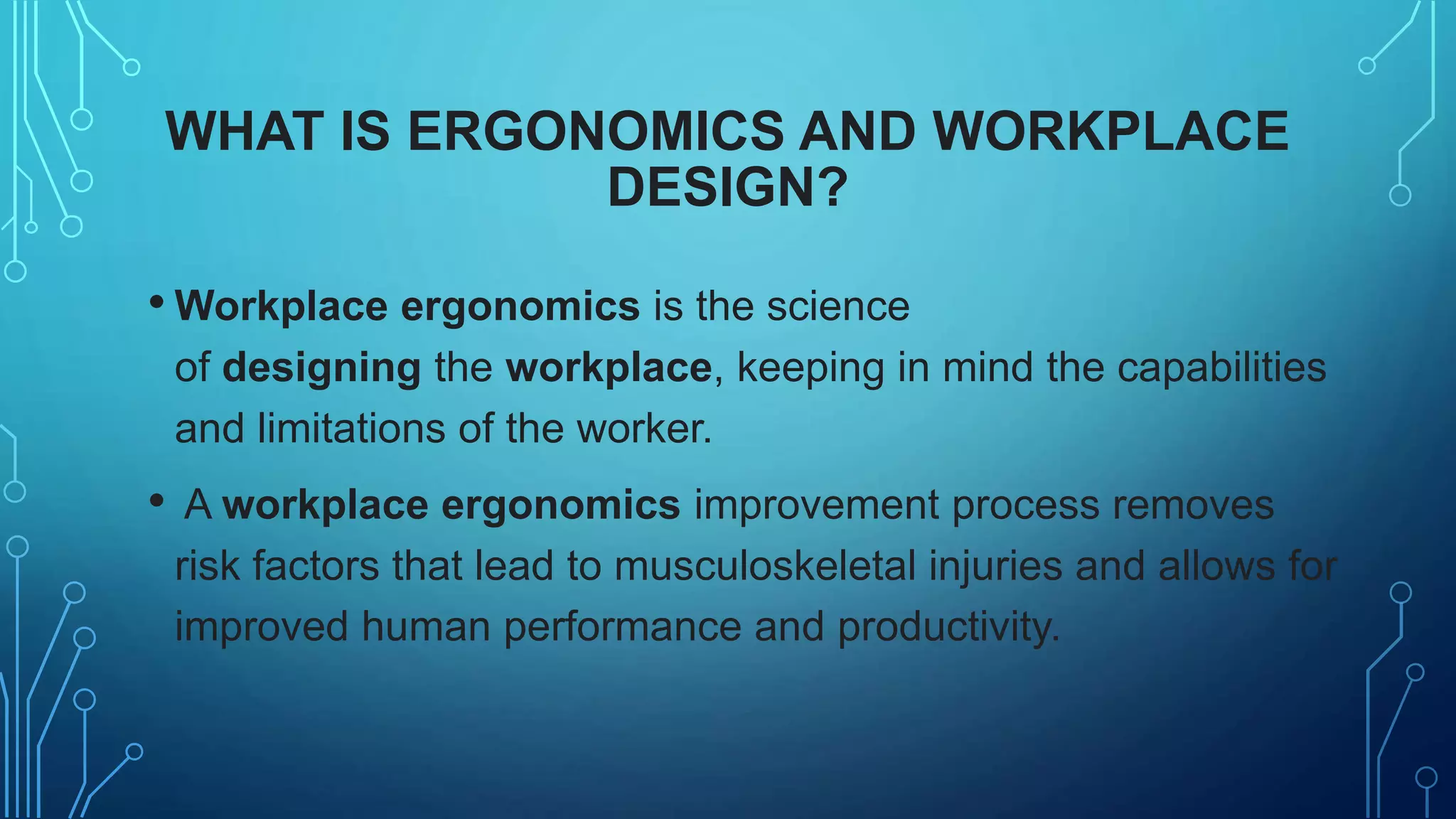 Ergonomic approaches to workstation design of computer workers | PPT