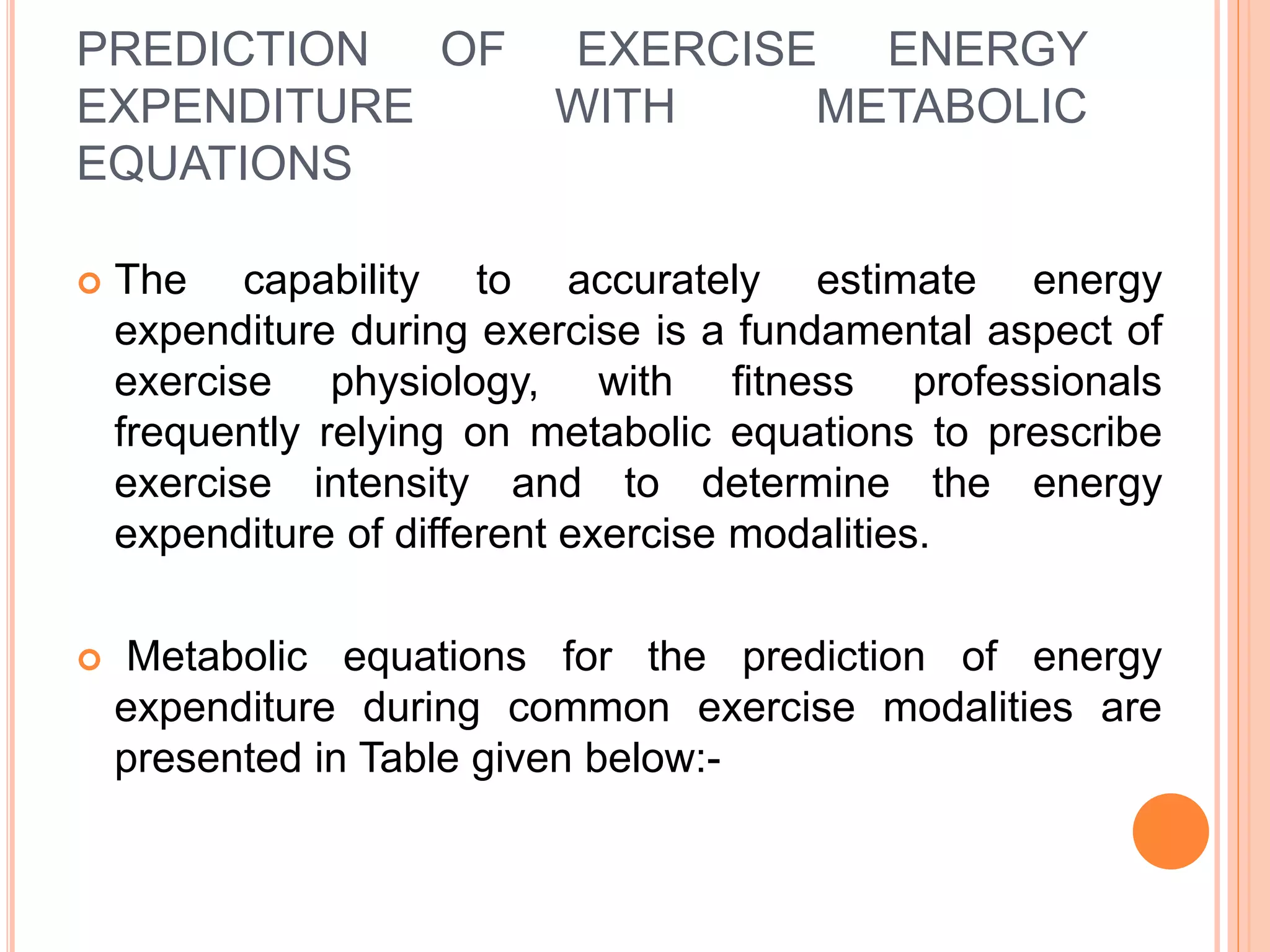 Ergonomic aspect of exercise on oxygen | PPTX
