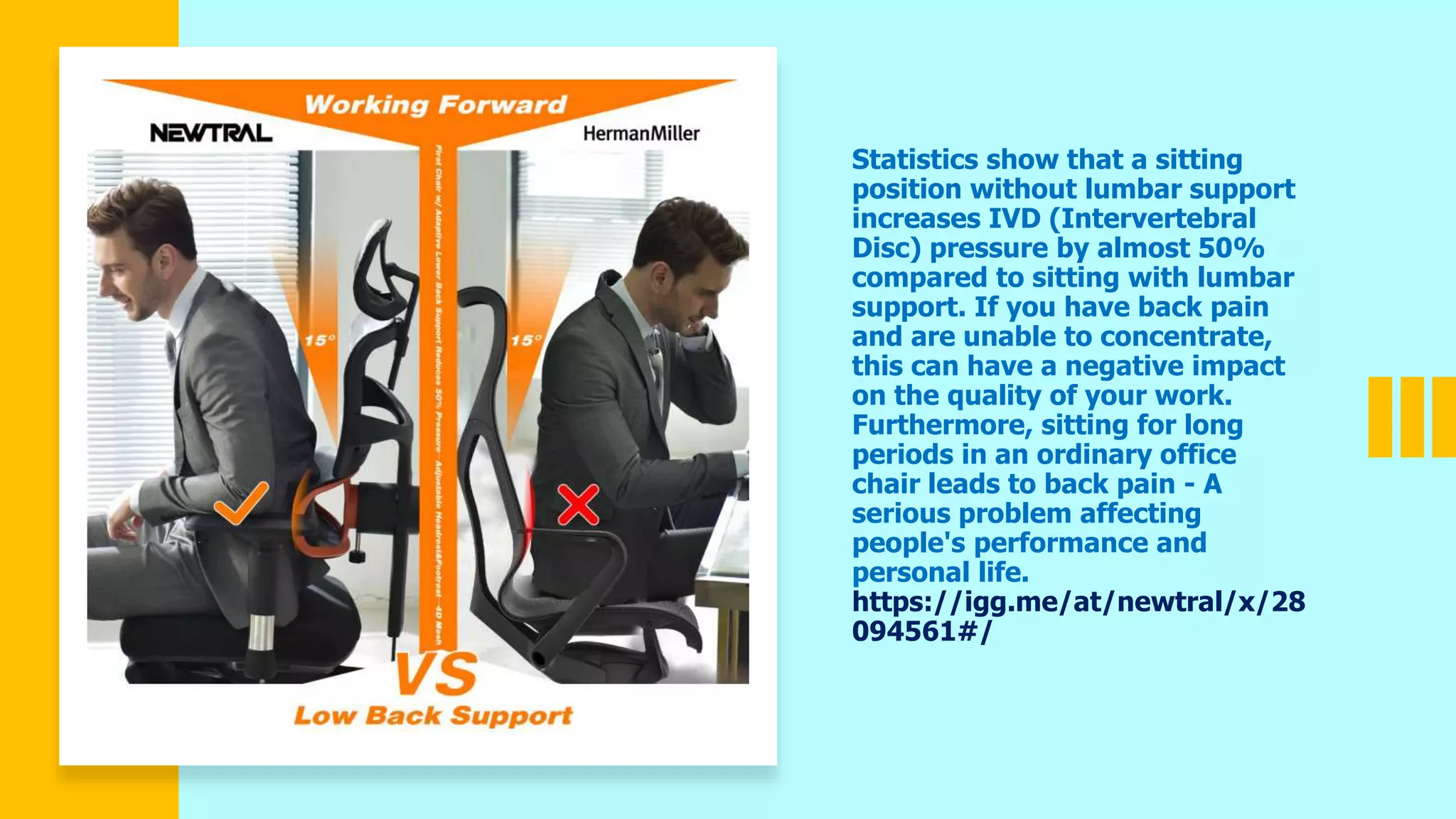 Ergonomic chair for sitting long hours | PPT