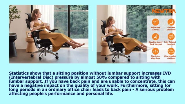 Ergonomic chair for sitting long hours | PPT
