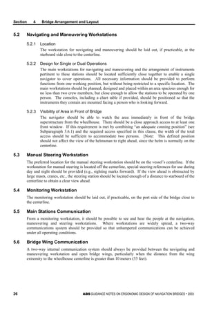 Ergonomic design of navigation bridges | PDF