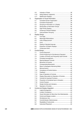 Ergonomic design of navigation bridges | PDF