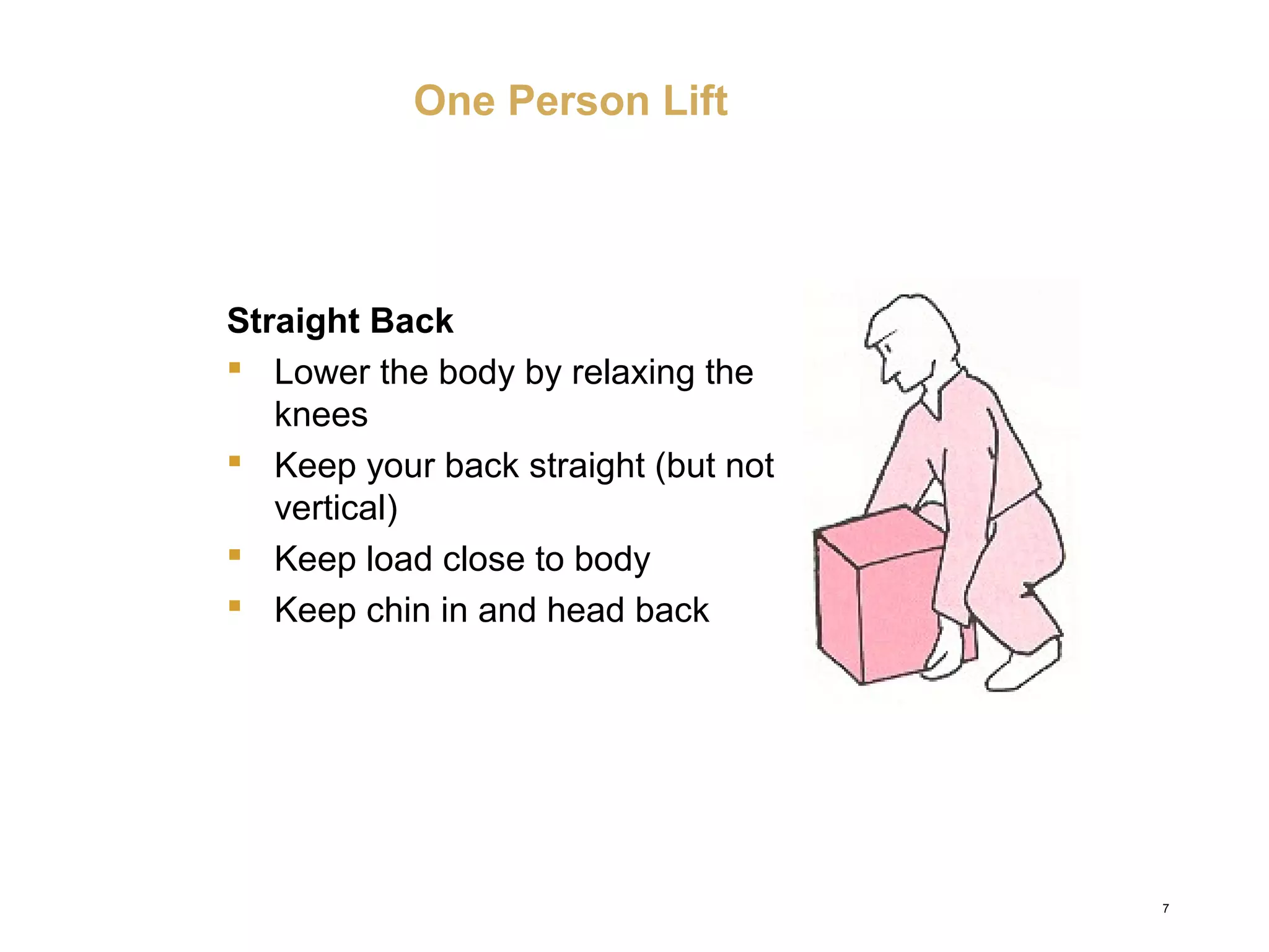 Ergonomic lifting and handling | PPT
