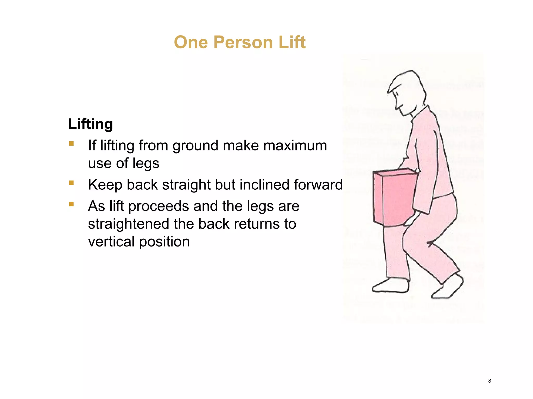Ergonomic lifting and handling | PPT