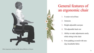 Ergonomic modification for a person with a desk job | PPTX | Foot ...