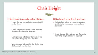 Ergonomic modification for a person with a desk job | PPTX | Foot ...