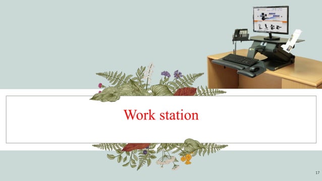 Ergonomic modification for a person with a desk job | PPTX | Foot ...