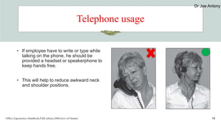 Ergonomic modification for a person with a desk job | PPTX | Foot ...