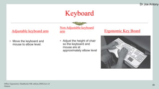 Ergonomic modification for a person with a desk job | PPTX | Foot ...