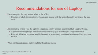 Ergonomic modification for a person with a desk job | PPTX | Foot ...