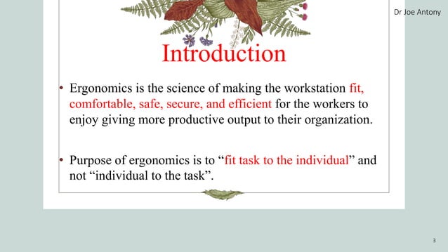 Ergonomic modification for a person with a desk job | PPTX | Foot ...