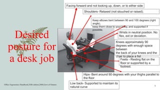 Ergonomic modification for a person with a desk job | PPTX | Foot ...