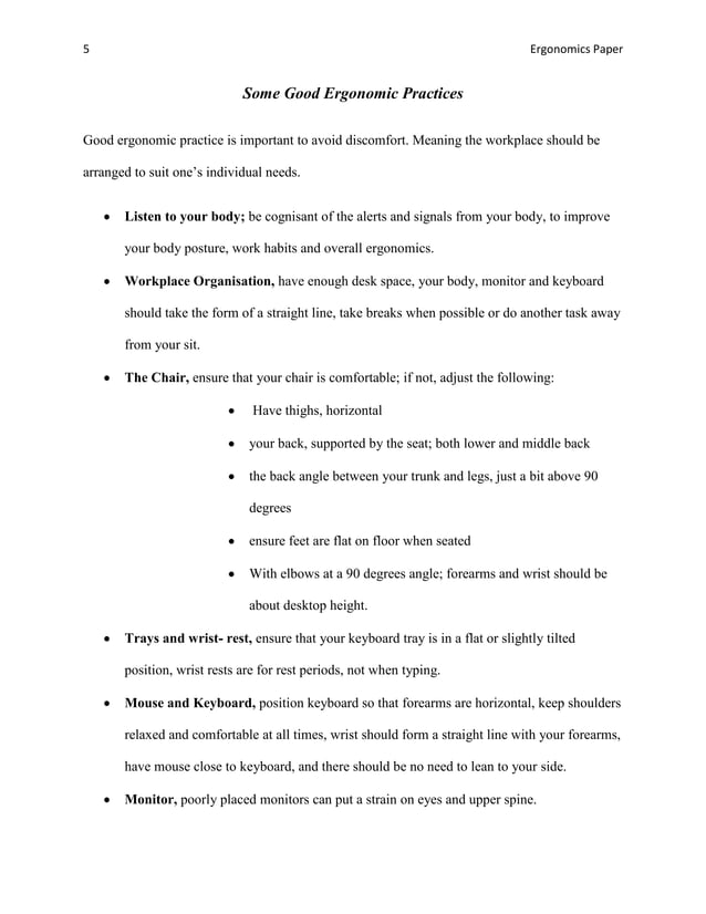 Ergonomic paper | PDF | Free Download