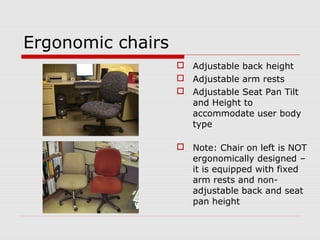 Ergonomic presentation | PPT