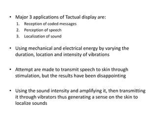 Ergonomics Types of Display | PPTX
