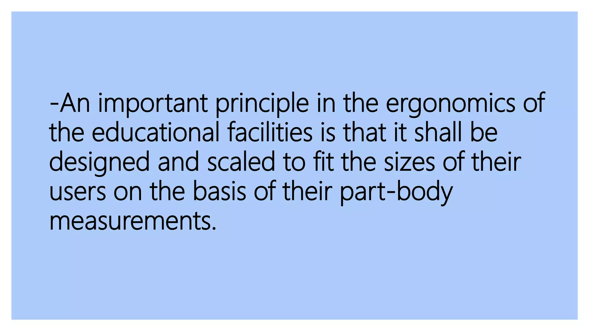 Ergonomics,Anthropometry, Thermal Comfort, Visual Comfor& Acoustical ...
