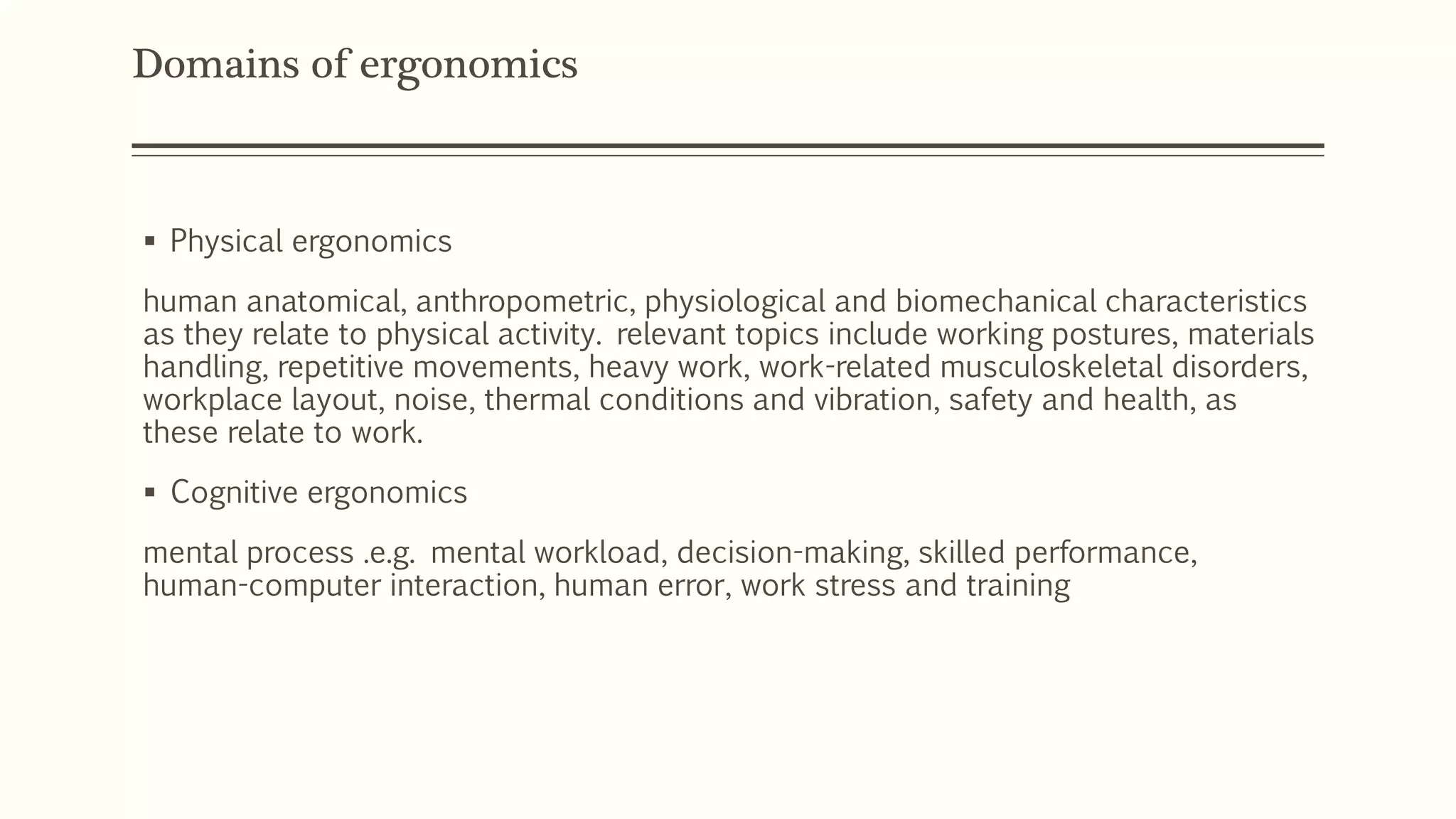 Ergonomics | PPTX