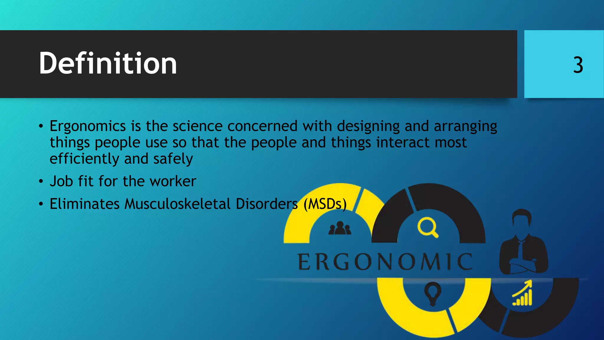 Ergonomics (A safer and healthier environment practise for workers) | PPT
