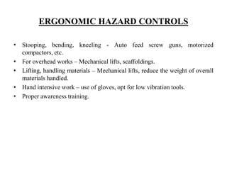 ERGONOMICS.pptx for enginineering students | PPTX