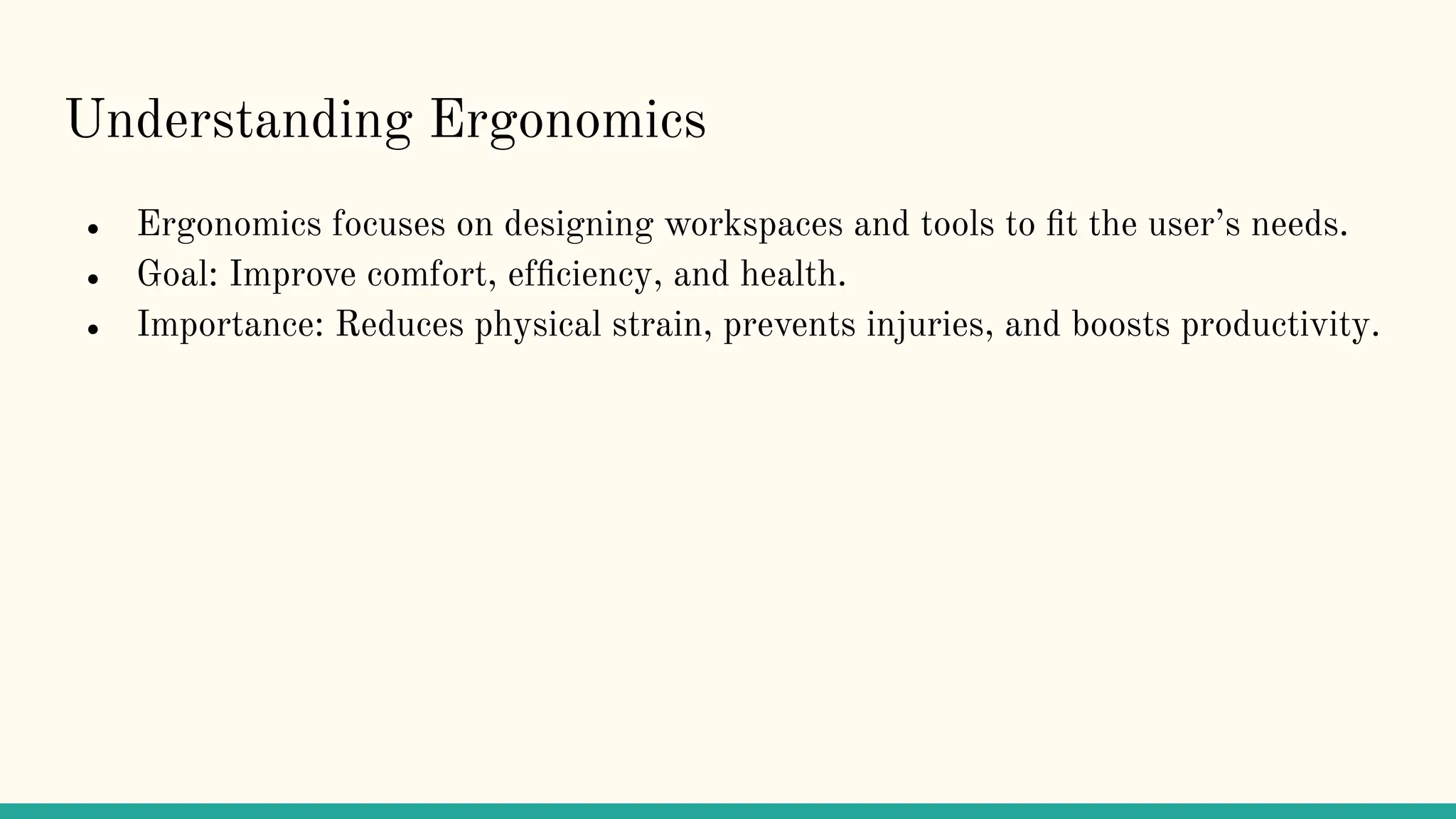 Ergonomics - A Beginner’s Guide | PDF