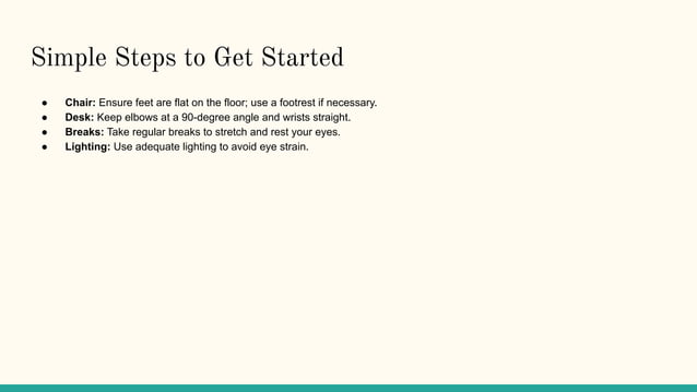 Ergonomics - A Beginner’s Guide | PPT
