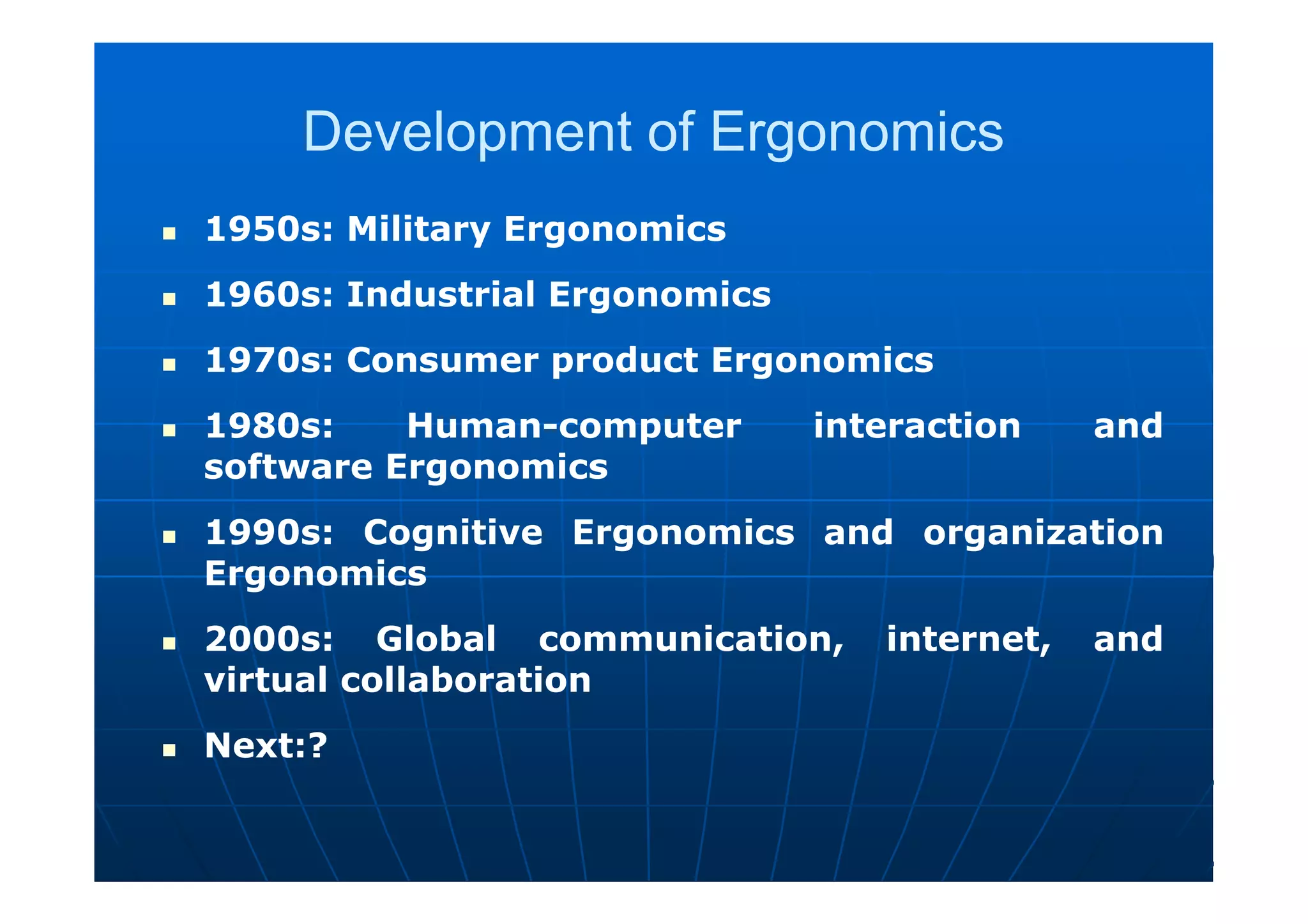 Ergonomics and Human Factors Fundamentals: An introduction | PDF