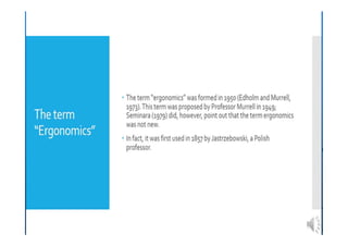 Ergonomics and Human Factors Fundamentals: An introduction | PDF