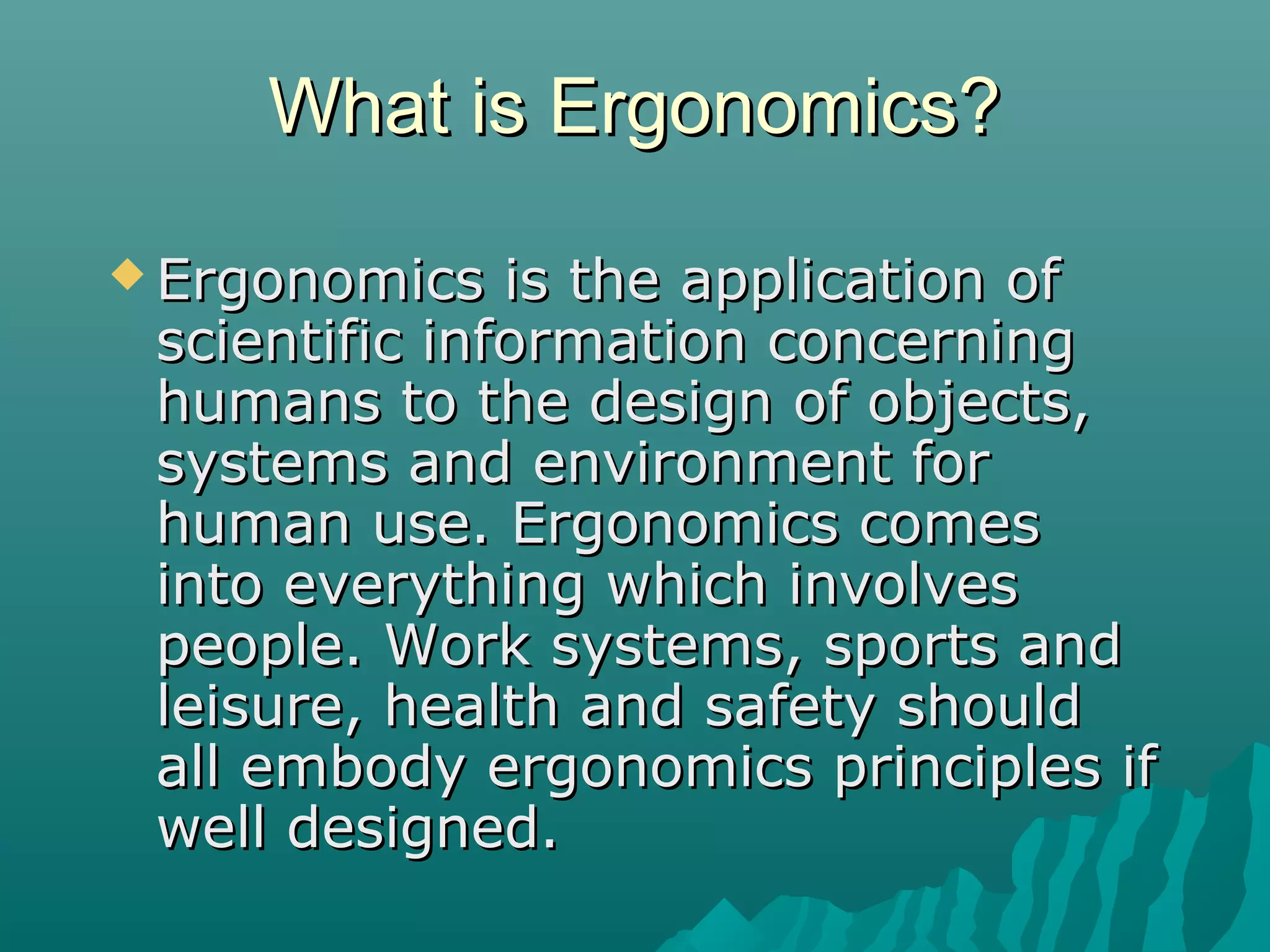 Ergonomics Injury Prevention Ppt