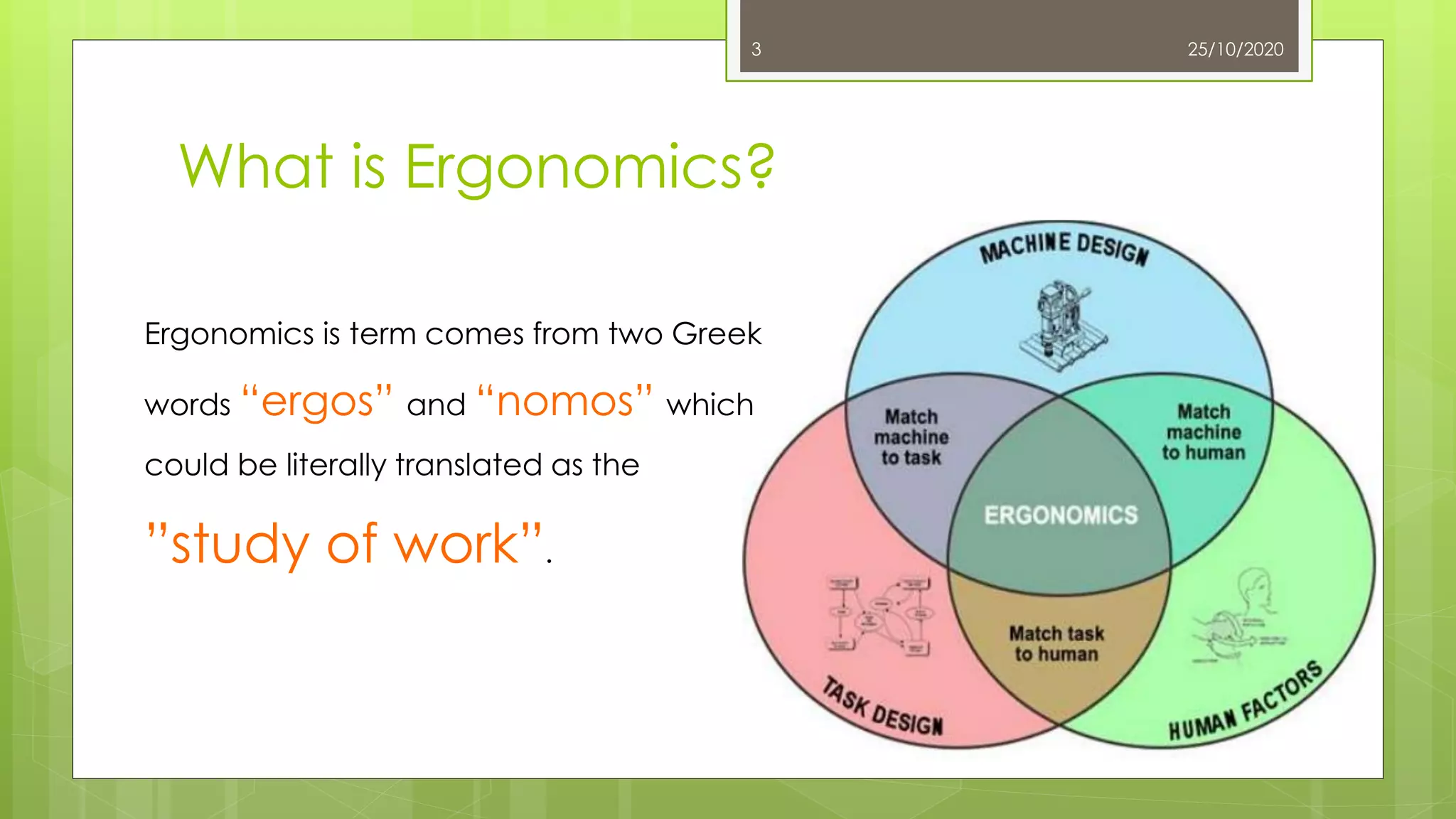 Ergonomics - occupational health and safety | PDF